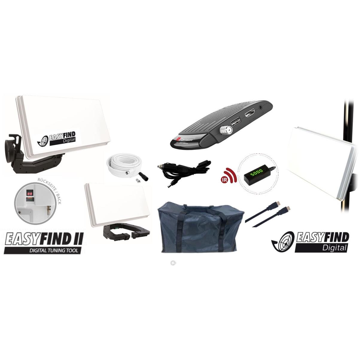 EasyFind Traveller Kit II Sat-Anlage, inkl.Full HD Receiver ...