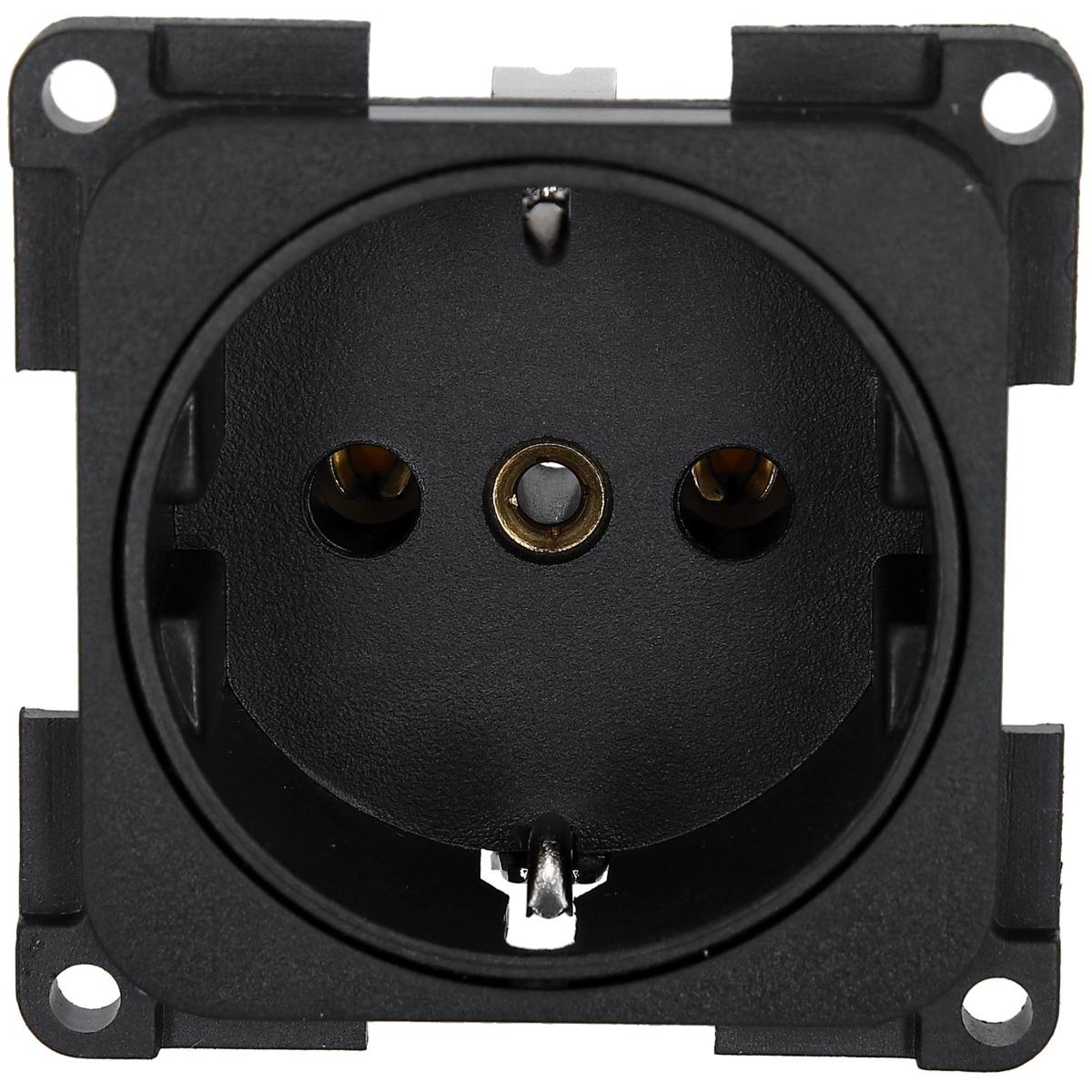 Inprojal System 10.000 Schuko Steckdose, 230V, schwarz - CampingBuddies