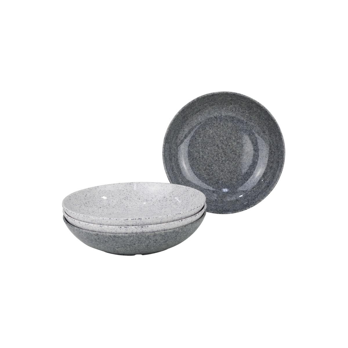 Gimex Classic Line Granite Suppenteller, 4er Set, grau - CampingBuddies