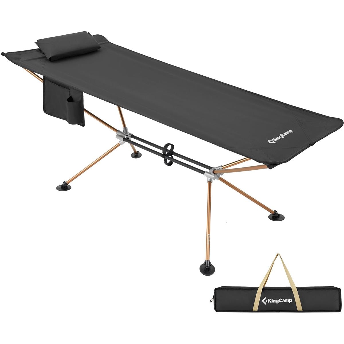 KingCamp Ultralight Skycot Hängematte, schwarz - CampingBuddies