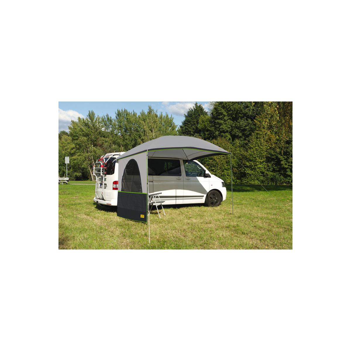 Reimo Palm Beach 2 Sonnenvordach, 260x240cm, grau/lime - CampingBuddies