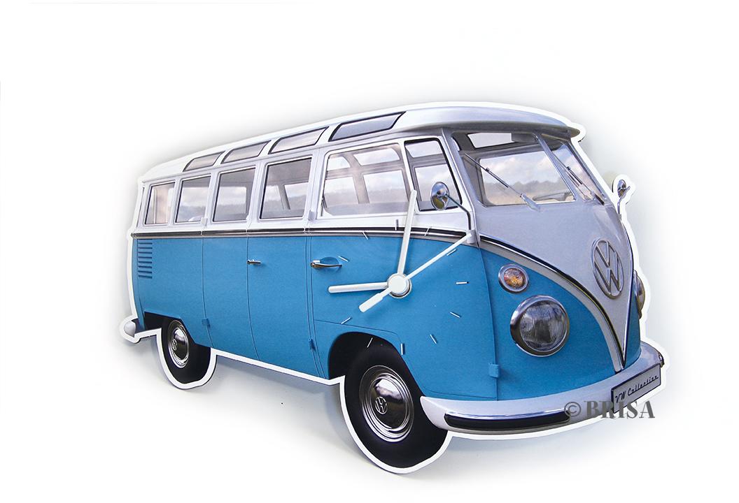 VW Collection Wanduhr VW T1, blau - CampingBuddies