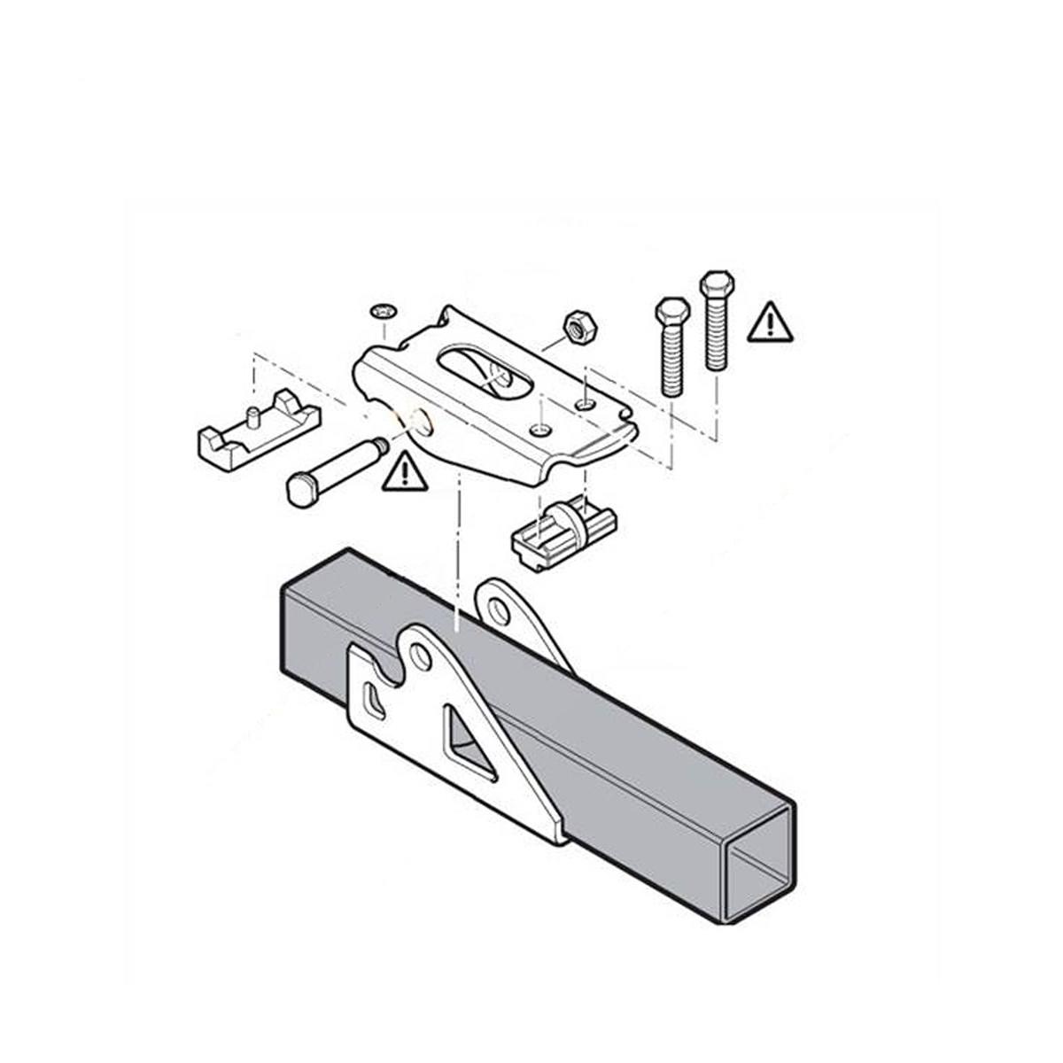 Truma Befestigung kpl. ab 05/2012 - Truma Ersatzteil Nr. 60030-98100 - für Mover SR ab 09/2011 ...